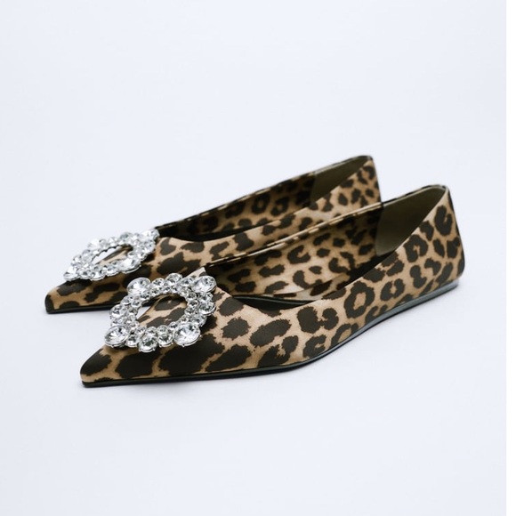 Zara | Shoes | Zara Leopard Flats | Poshmark